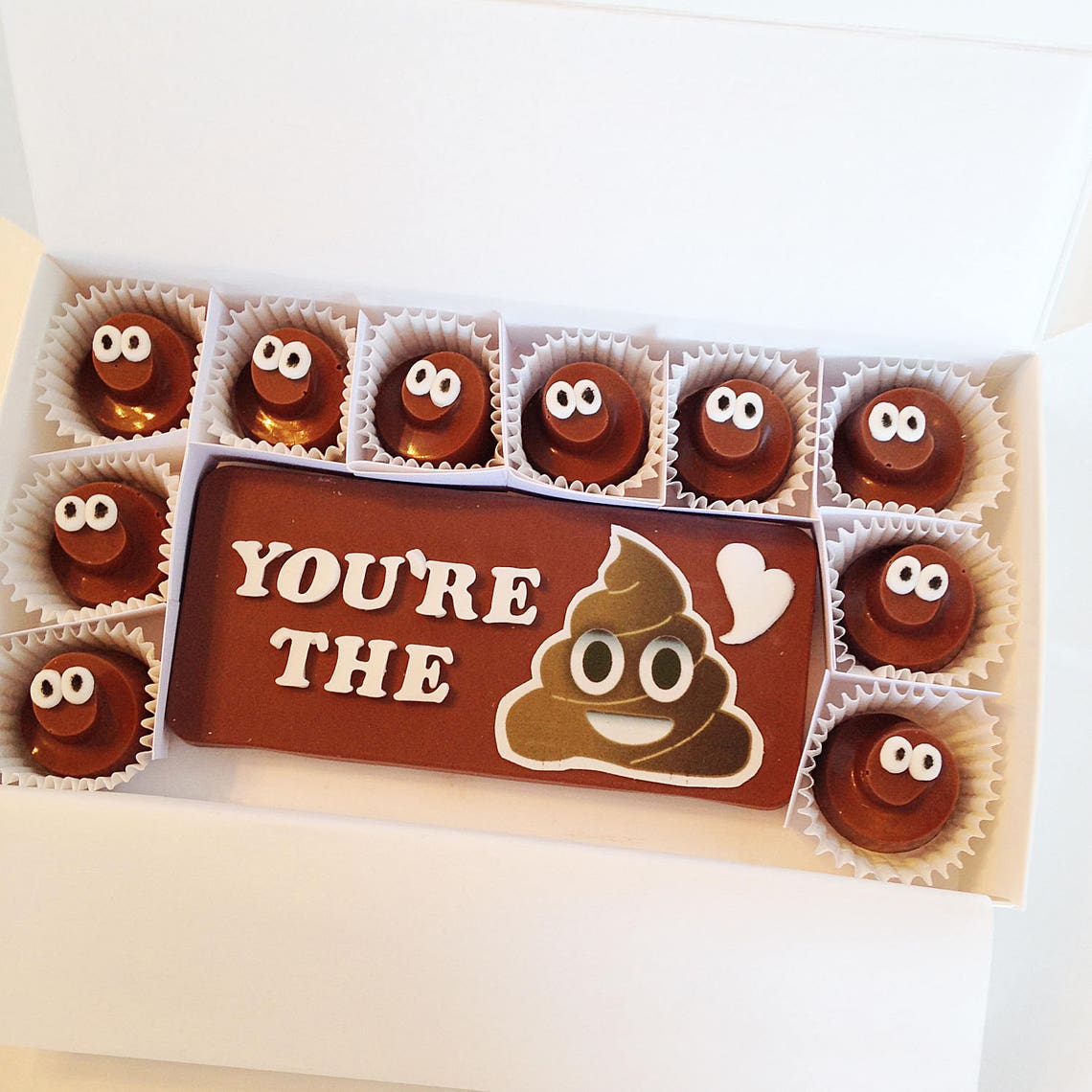Poop Emoji Chocolates: Funny Gag Gift - "you're the Shit" - Etsy