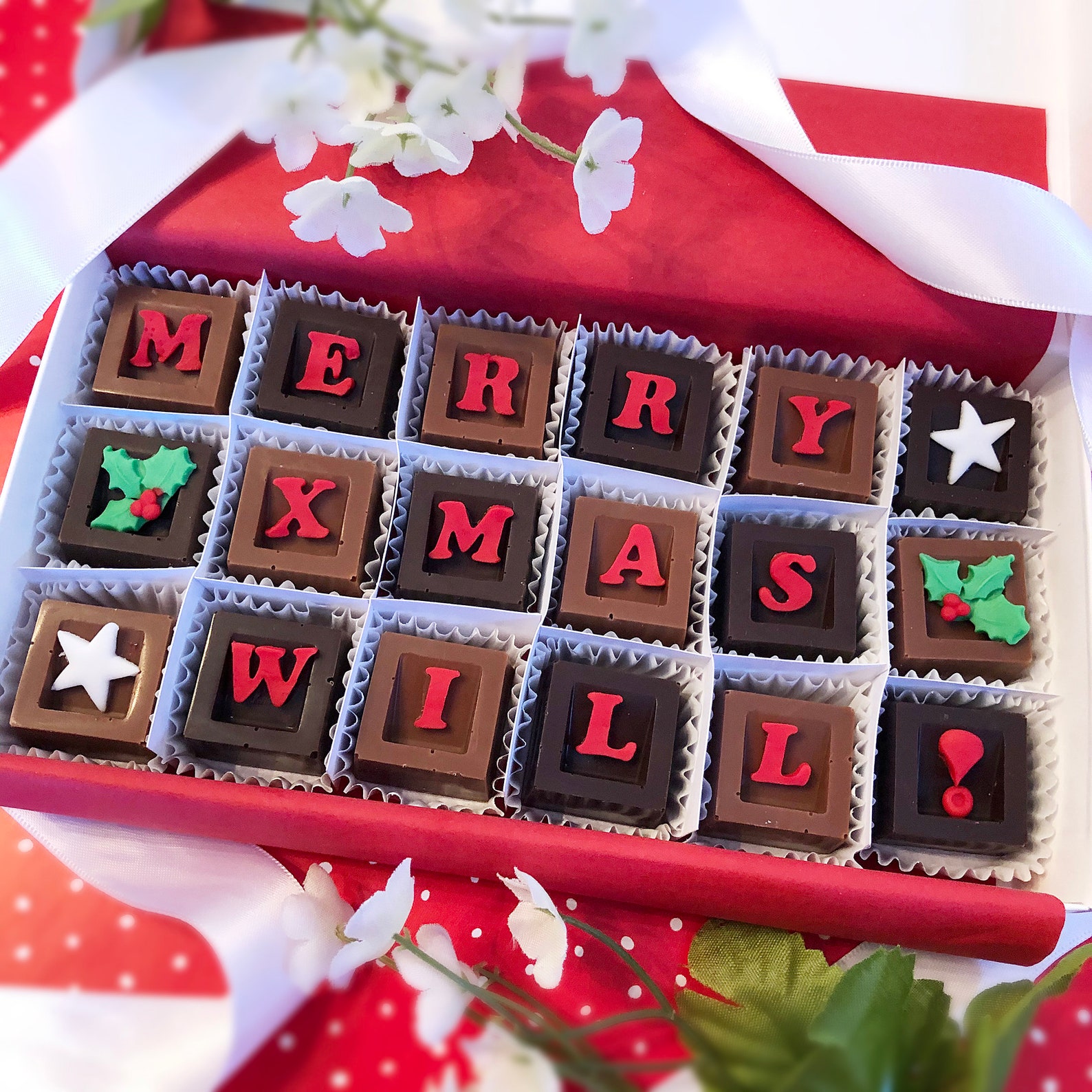 Personalized Merry Christmas Chocolates Christmas Chocolates - Etsy