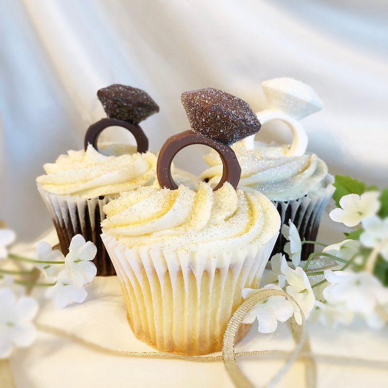 Chocolate Ring Cupcake Toppers Ring Shaped Chocolates | Etsy