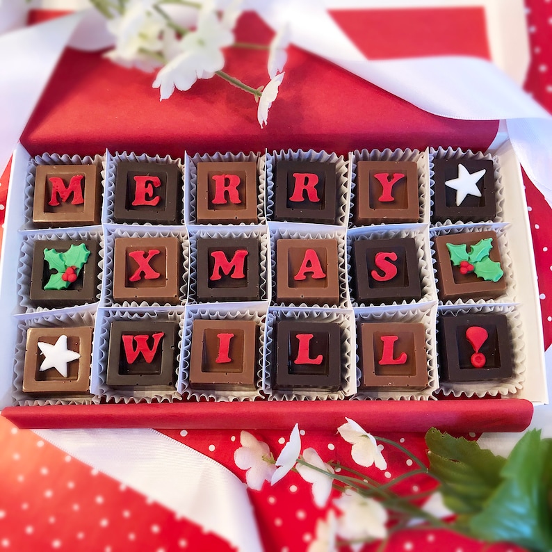 Personalized Merry Christmas Chocolates Christmas Chocolates - Etsy