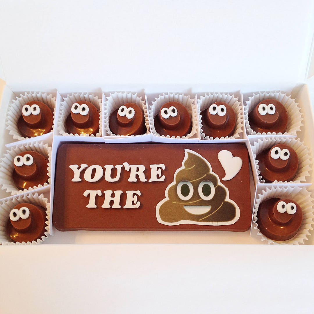 Poop Emoji Chocolates: Funny Gag Gift - "you're the Shit" - Etsy