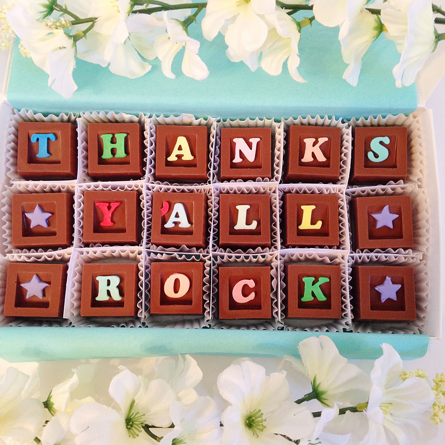 Thanks Ya'll Rock Chocolates Chocolate Thank You Gift | Etsy