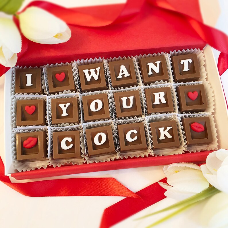I Want Your Cock Chocolates I Want Your Penis Valentine Etsy