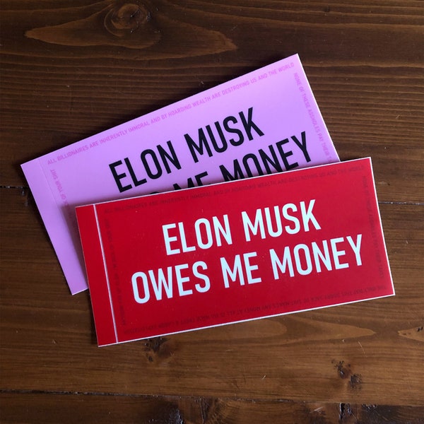 Elon Bumper Sticker - Etsy