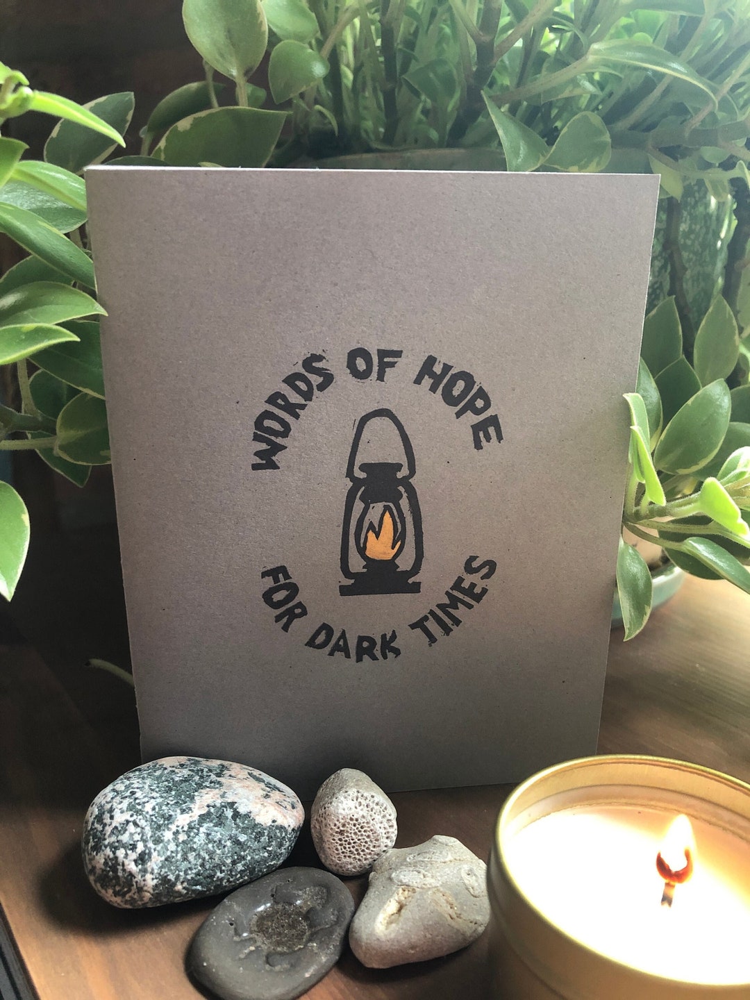 Words of Hope for Dark Times Linocut Print Zine Quotations - Etsy