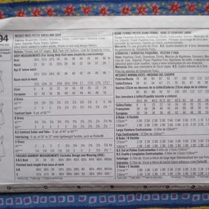 2010s Simplicity Sewing Pattern 8294 Misses Dress and Sash Sizes 6-14 ...