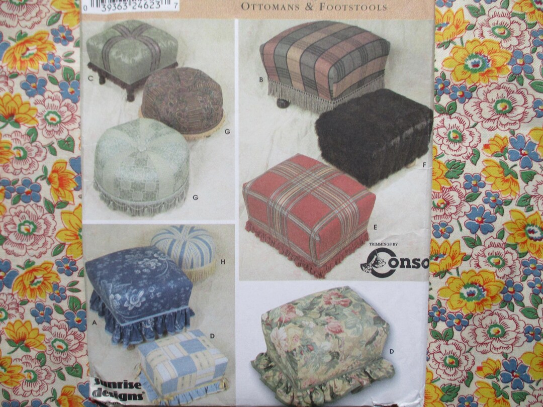 2000s Sewing Pattern Simplicity 9556 Home Decorating Ottomans UNCUT - Etsy
