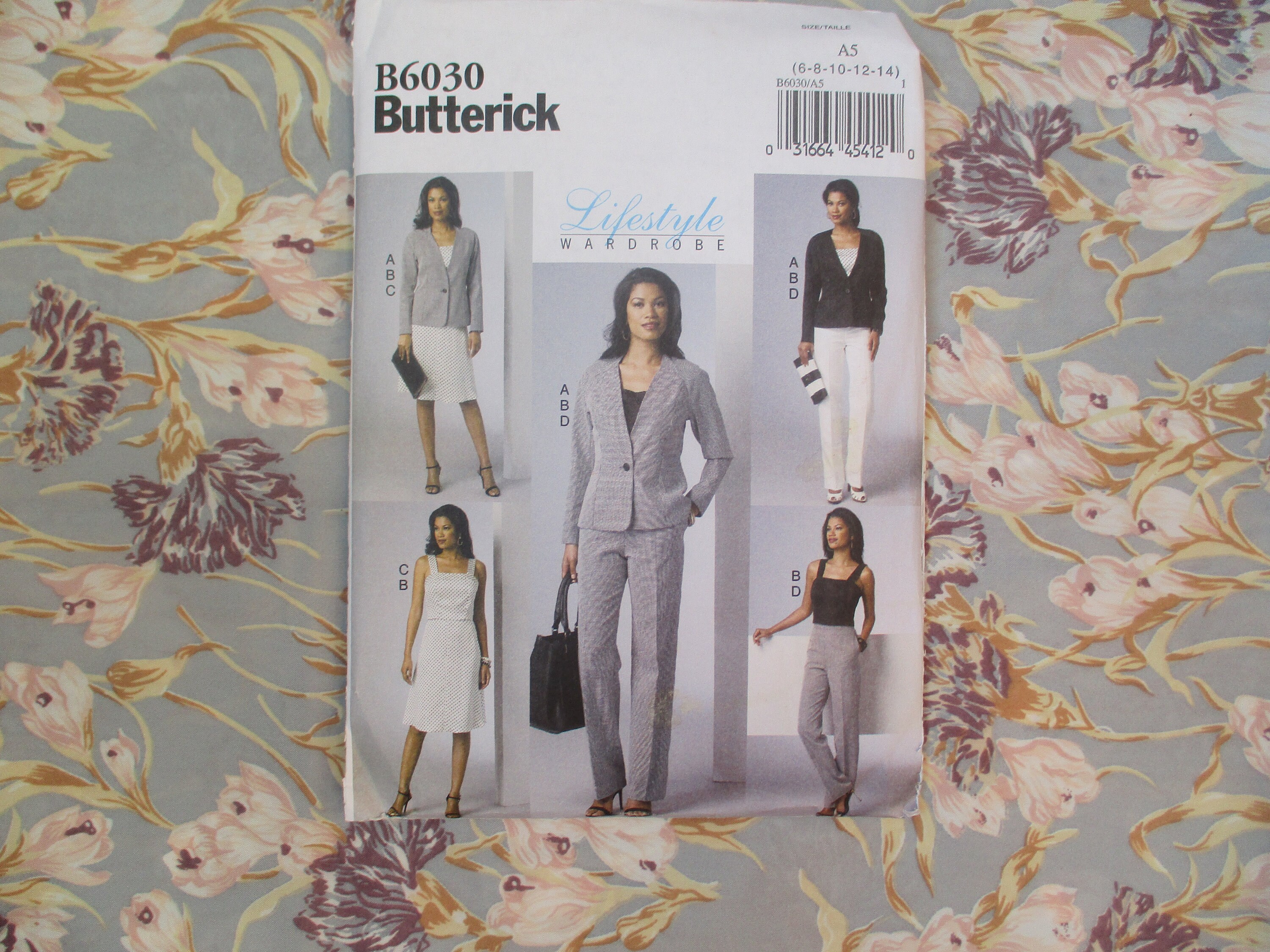 2000s sewing pattern Butterick 6030 misses jacket top skirt | Etsy