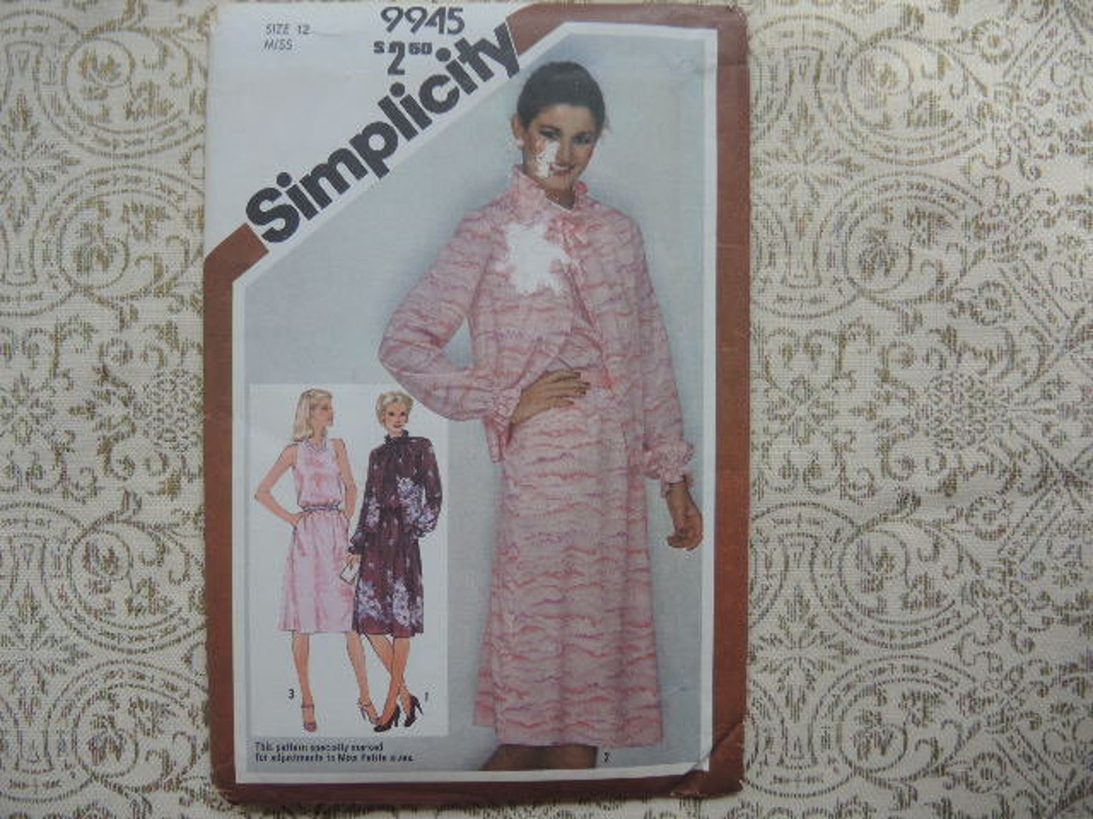 Vintage 1970s Simplicity Sewing Pattern 9945 Misses Dress With - Etsy