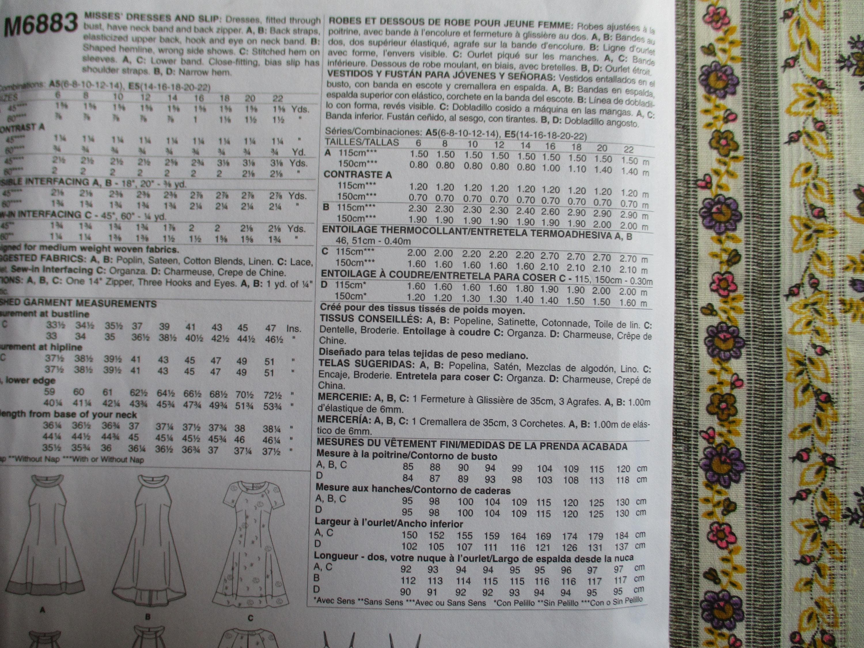 2010s Mccalls Sewing Pattern 6883 Misses Dresses Size 6-14 UNCUT - Etsy
