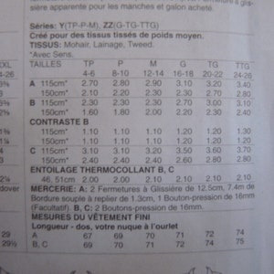 2000s Sewing Pattern Butterick 6255 Misses Coat With Collar Variations ...