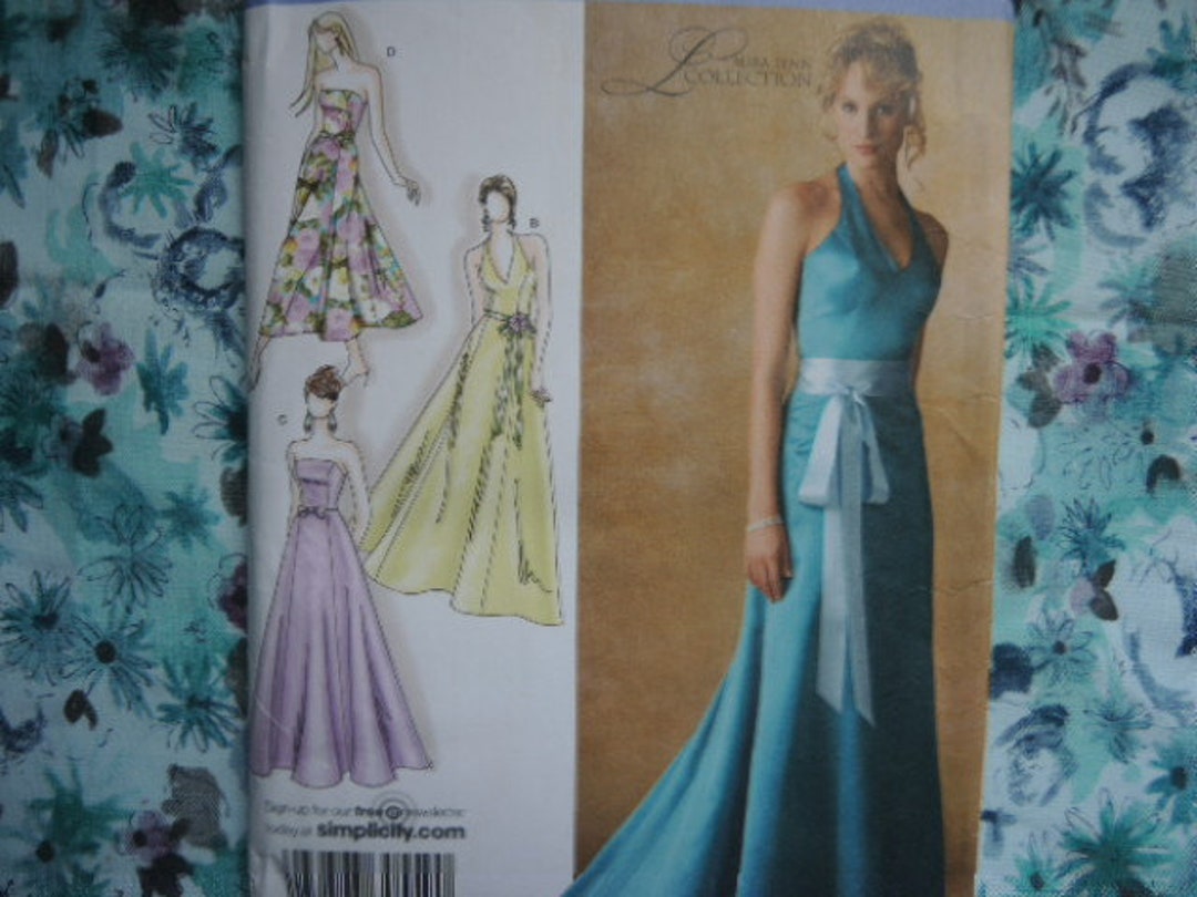 2000s Sewing Pattern Simplicity 3784 Misses Special Occasion Dress Size ...