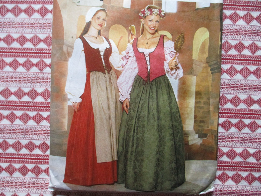 2000s Sewing Pattern Butterick Making History 6196 Misses Medieval ...