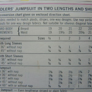 Vintage 1970s Simplicity Sewing Pattern 7322 Toddler Jumpsuit in Two ...