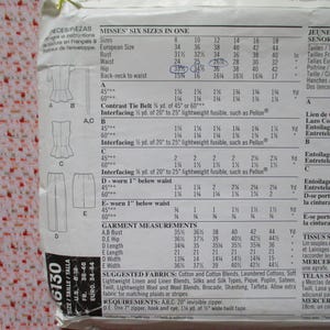 2000s New Look Sewing Pattern 6130 Misses Set of Tops Skirt Capri Pants ...