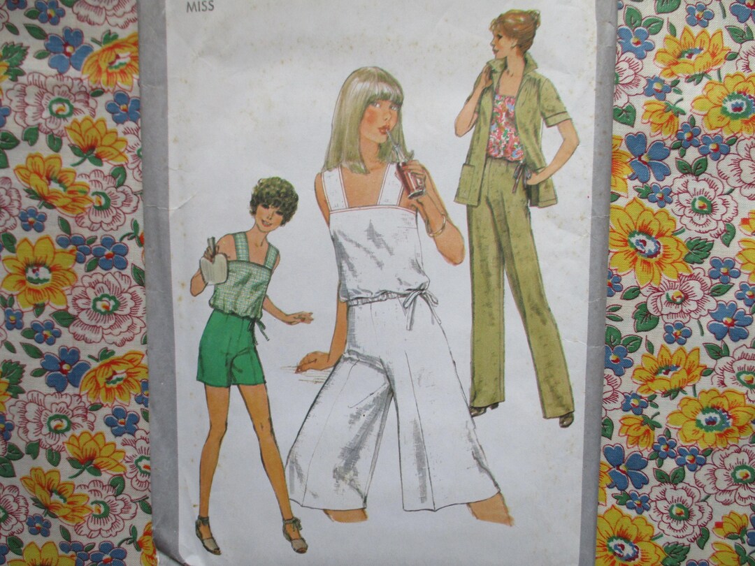 Vintage 1970s Simplicity Sewing Pattern 8522 Misses Unlined Jacket ...