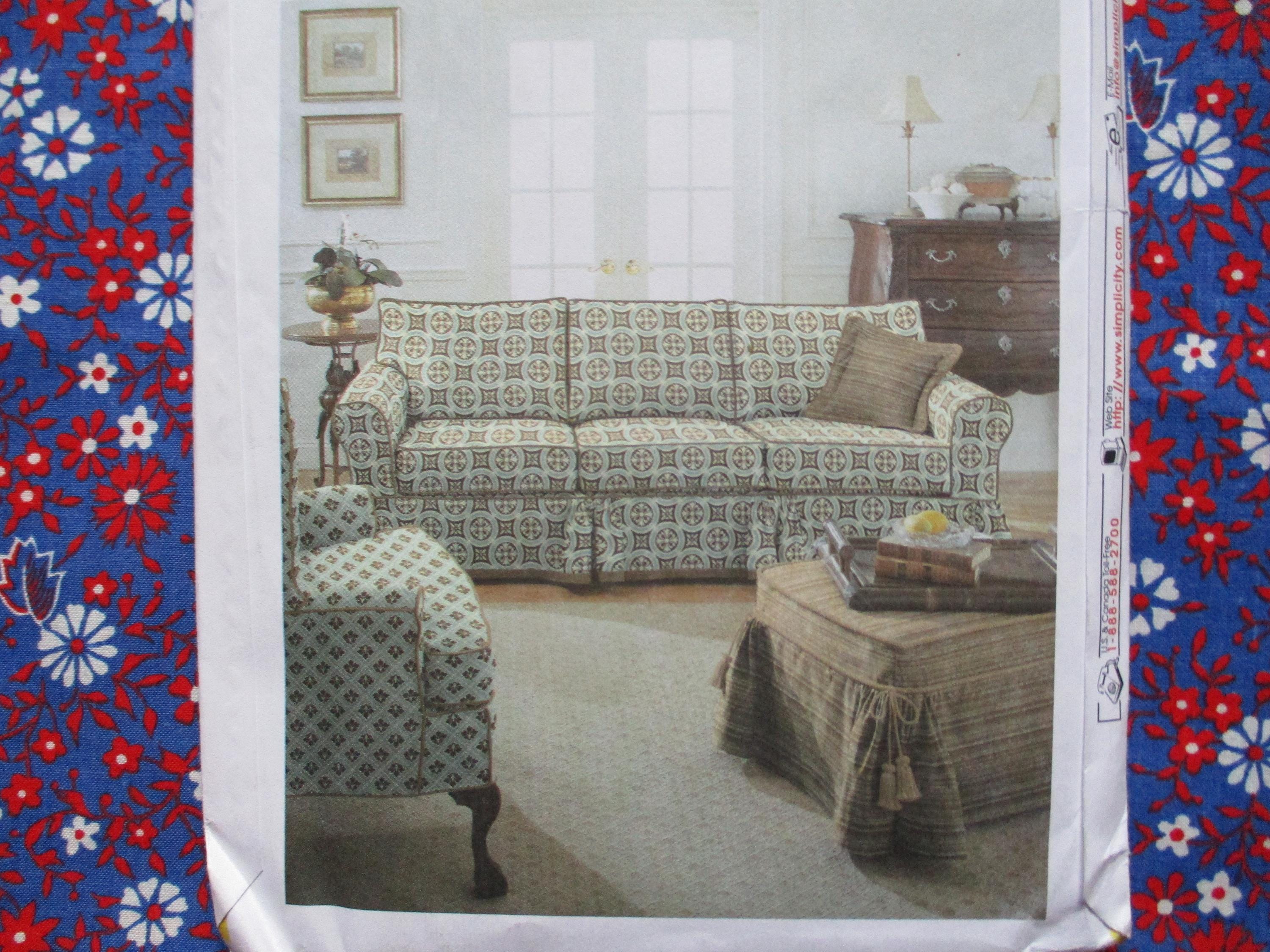 2000s Simplicity Sewing Pattern 5383 Traditional Slipcovers and ...