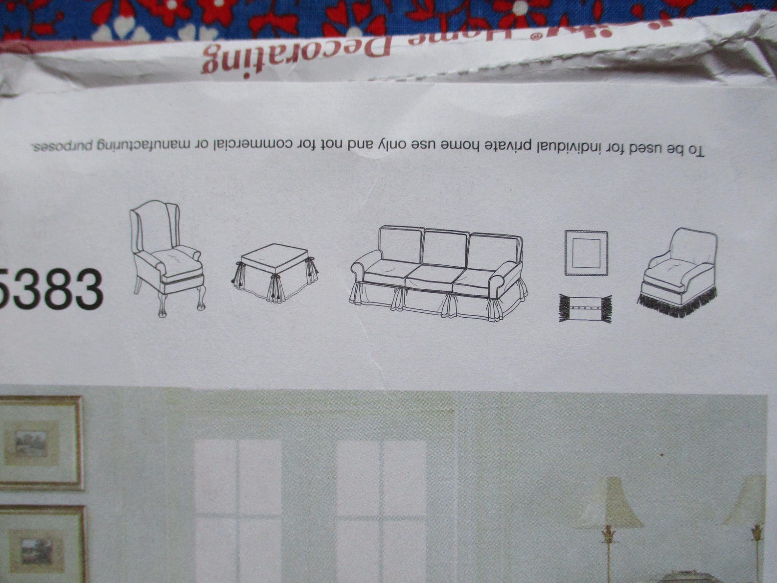 2000s Simplicity Sewing Pattern 5383 Traditional Slipcovers and ...