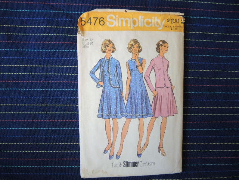 Vintage 1970s Simplicity Sewing Pattern 5476 Misses Princess | Etsy