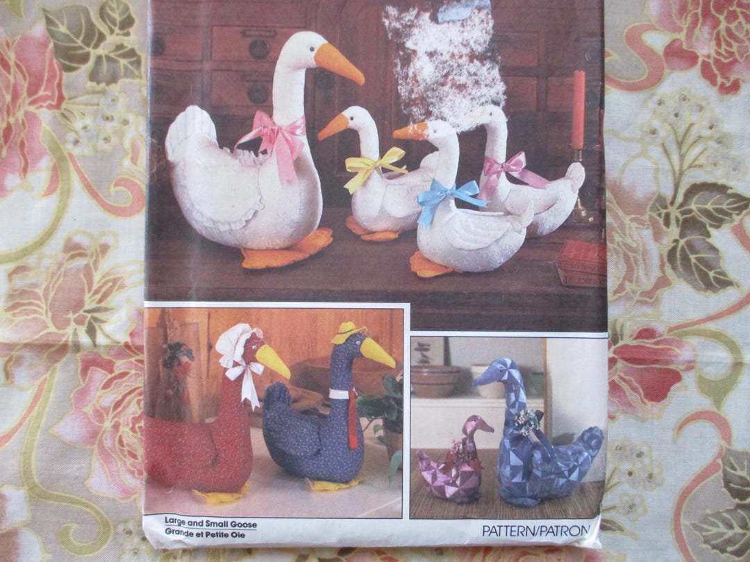 Vintage 1980s Sewing Pattern Simplicity 6721 Large and Small Goose - Etsy