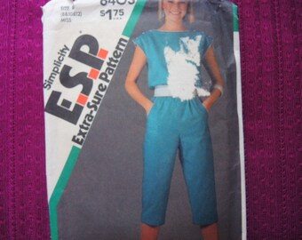 Simplicity 6020 Misses Bib Style Pull on Jumpsuit Pattern Shoulder ...