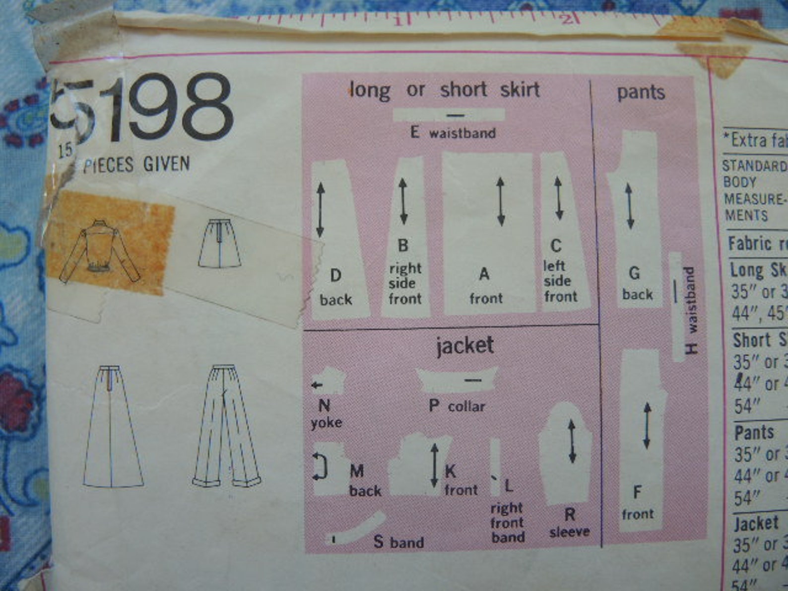 Vintage 1970s Simplicity Sewing Pattern 5198 Unline Jacket - Etsy