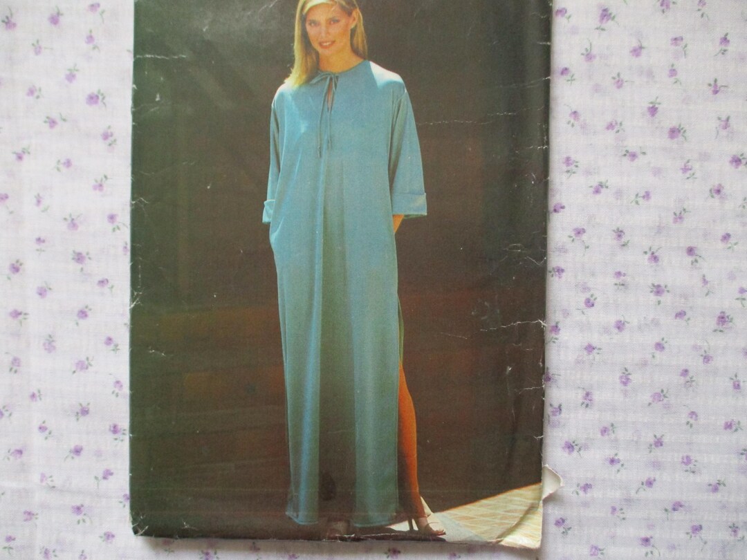 Vintage 1980s Butterick Sewing Pattern 6708 Misses Caftan Size Small - Etsy
