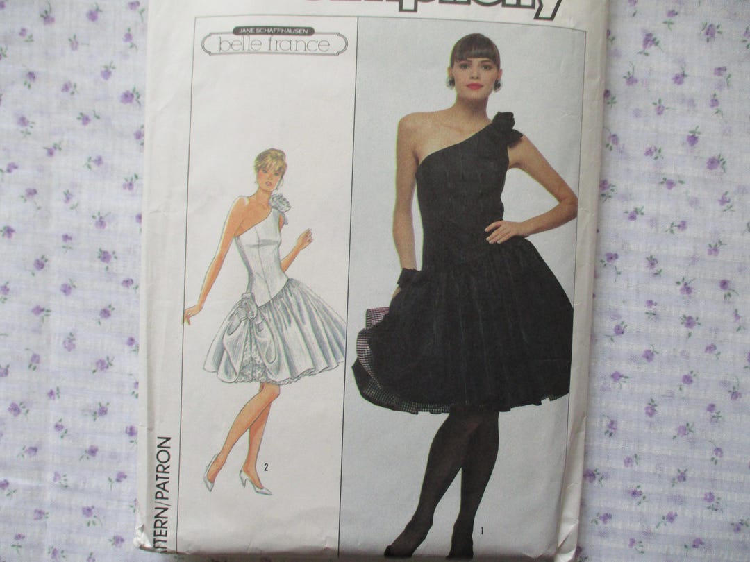 Vintage 1980s Simplicity Sewing Pattern 8545 Belle France Misses ...