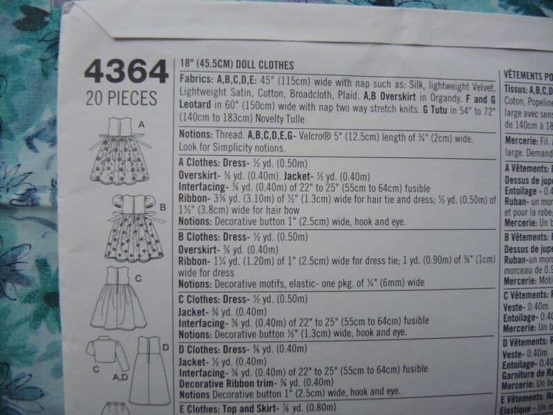 2000s Sewing Pattern Simplicity 4364 Elaine Heigl Designs Doll | Etsy