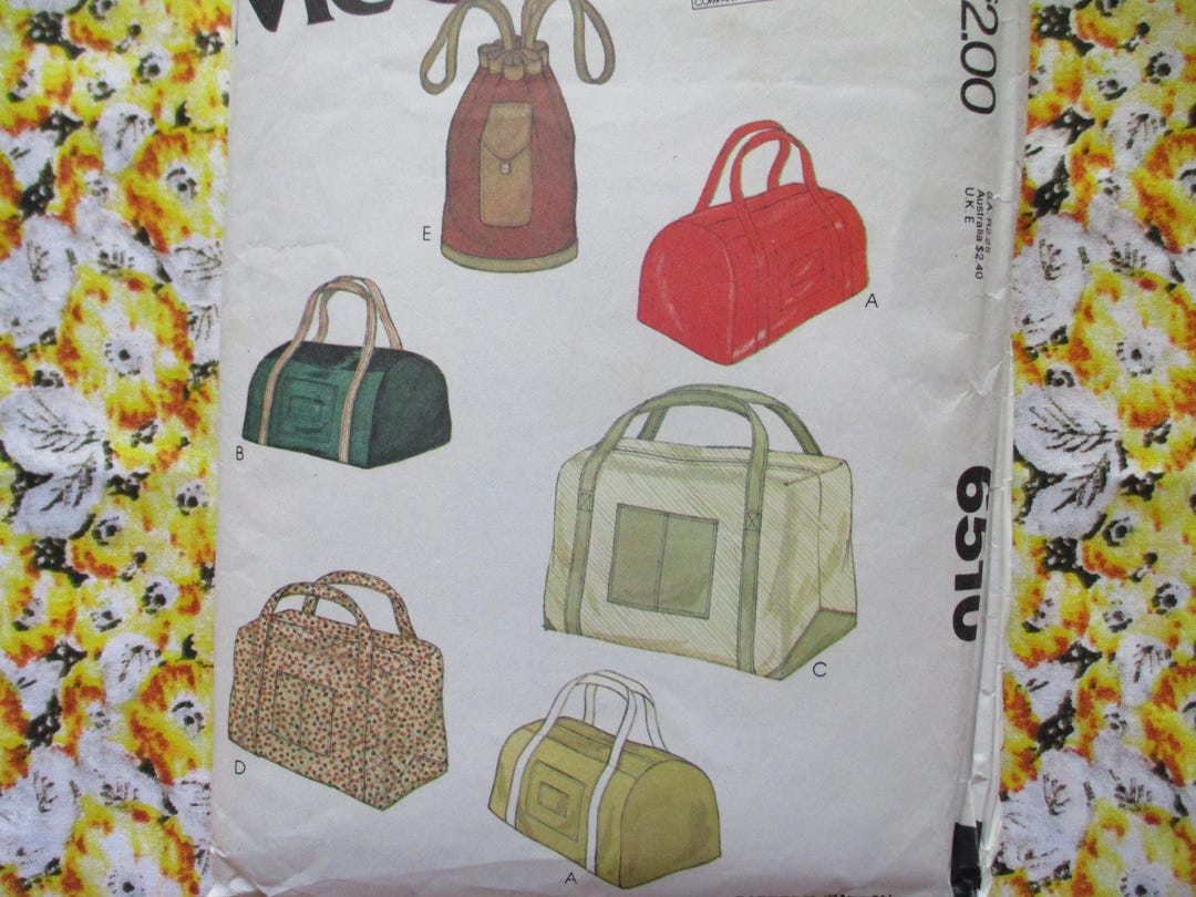 Vintage 1970s Mccalls Sewing Pattern 6510 Misses Set of Bags - Etsy
