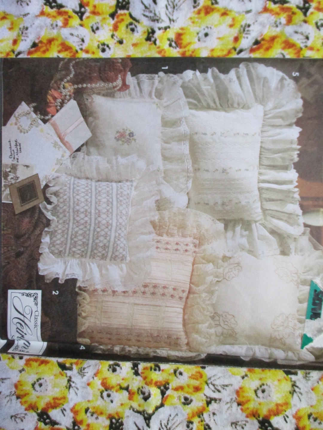 Vintage 1990ss Simplicity Sewing Pattern 7775 UNCUT Heirloom Pillows - Etsy