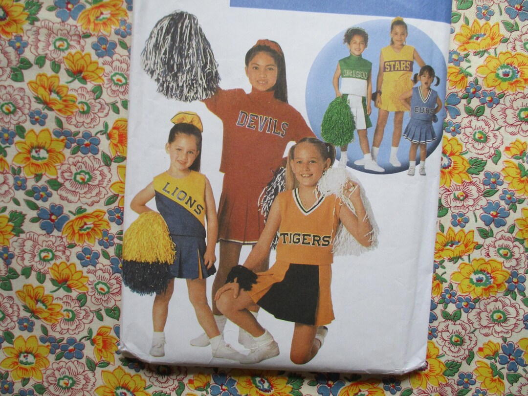 Vintage Sewing Pattern Simplicity 9798 Costumes Cheerleader Outfits ...