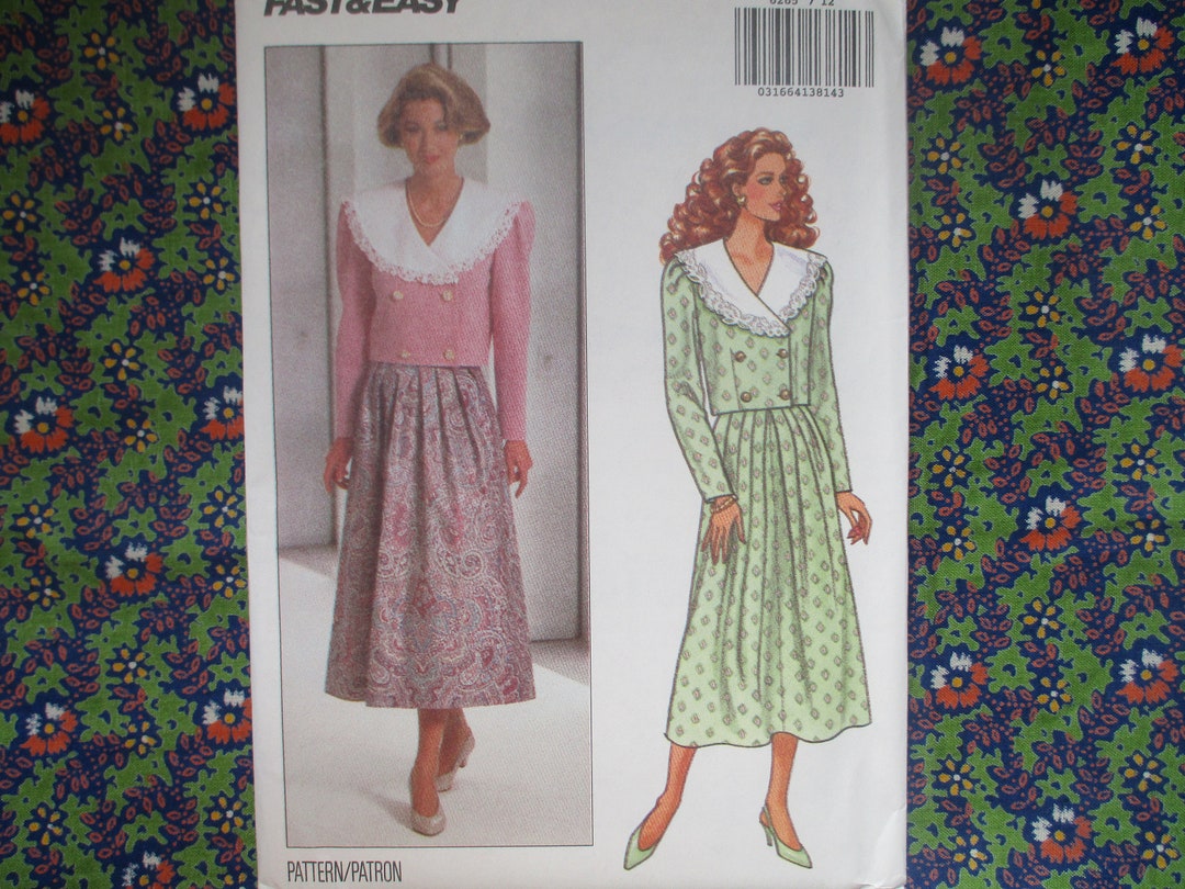 Vintage 1990s Butterick Sewing Pattern 4211 Misses Blouse Size 12-14-16 ...