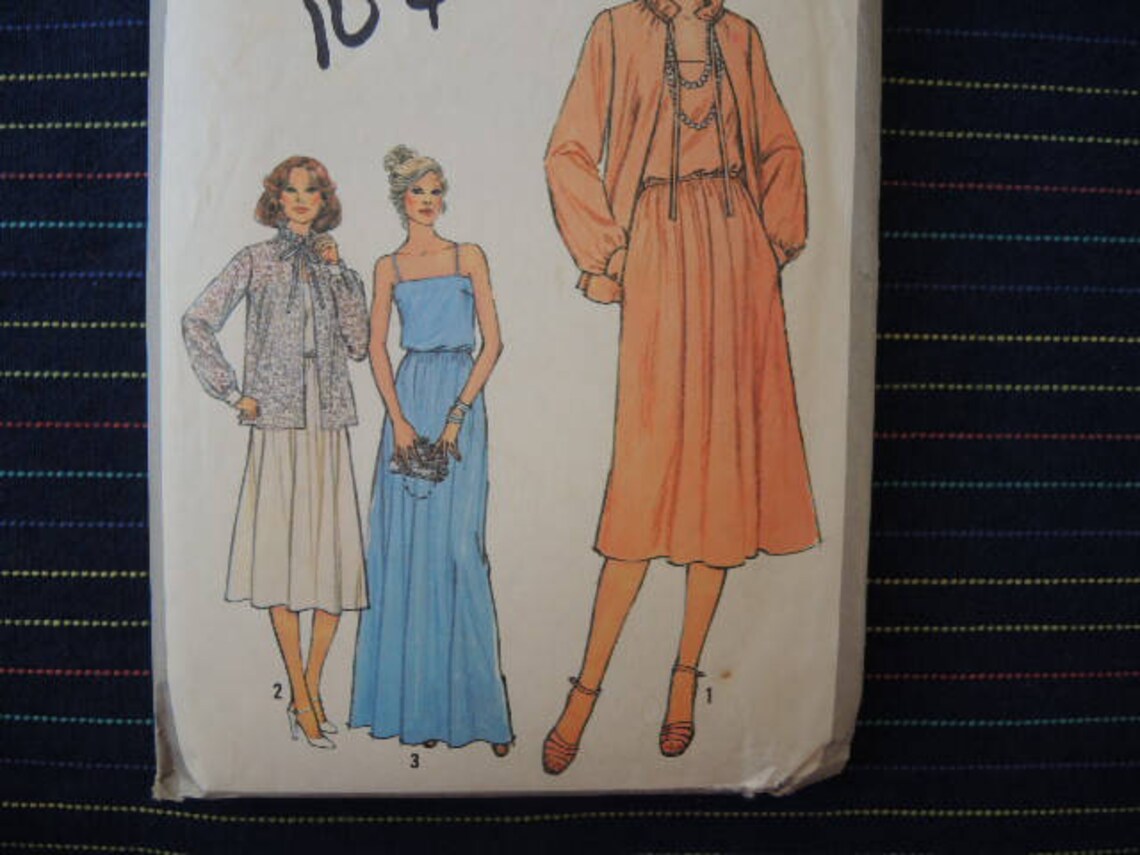 Vintage 1970s Simplicity Sewing Pattern 8701 Misses Dress in | Etsy