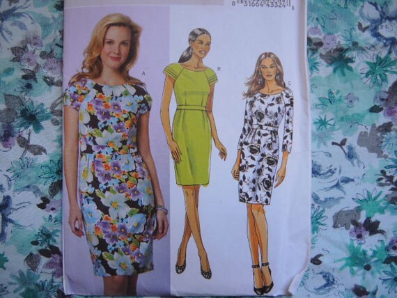 2000s Sewing Pattern Butterick 5453 Misses Dress UNCUT Size | Etsy