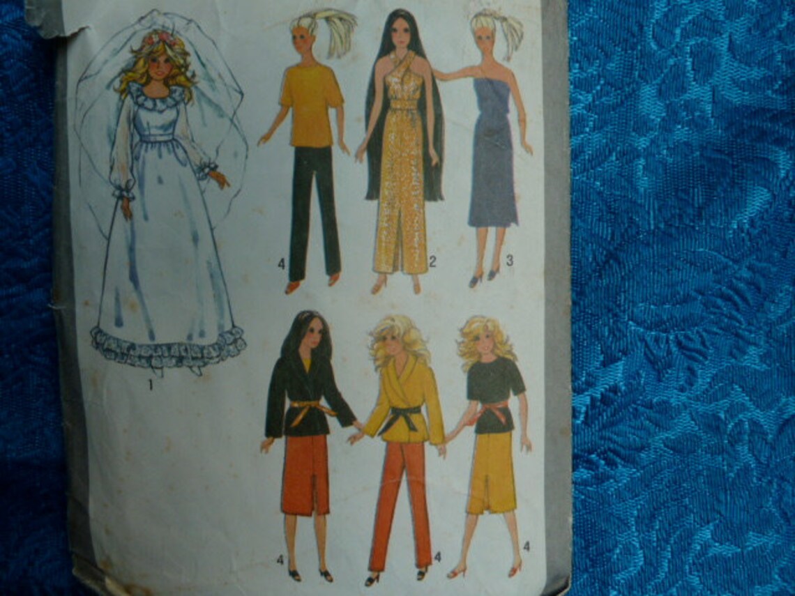 Vintage 1970s Simplicity Sewing Pattern 9194 Barbie Doll - Etsy