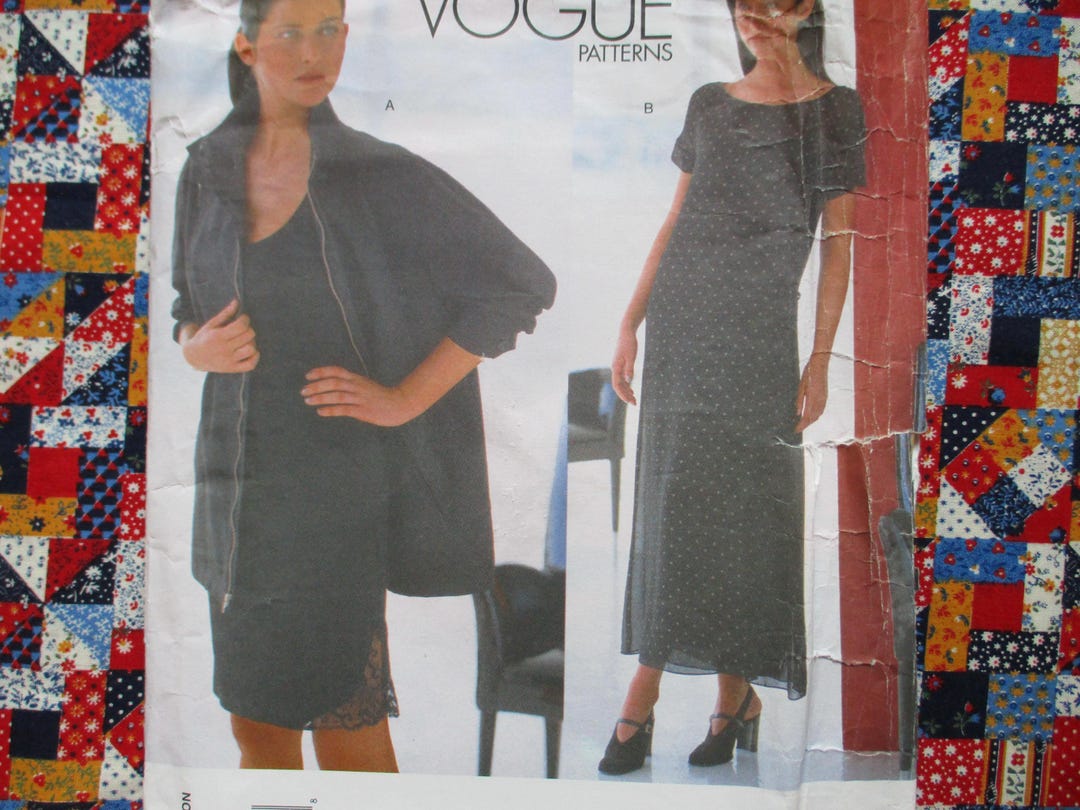 Vintage 1990s Vogue Sewing Pattern American Designer DKNY 2116 Misses ...