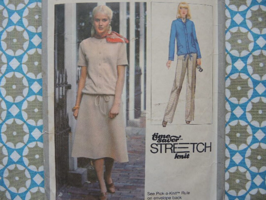 Vintage 1970s Simplicity Sewing Pattern 8423 Misses Unlined Jacket ...