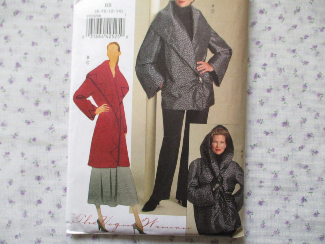 2000s Vogue Sewing Pattern 8526 Misses Jacket Skirt and Pants Sizes 8 ...