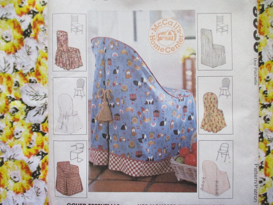 Vintage 1990s Sewing Pattern Mccalls 8036 UNCUT Chair Covers - Etsy