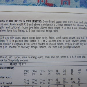 Vintage 1990s Simplicity Sewing Pattern 7001 Misses Easy to Sew Dress ...