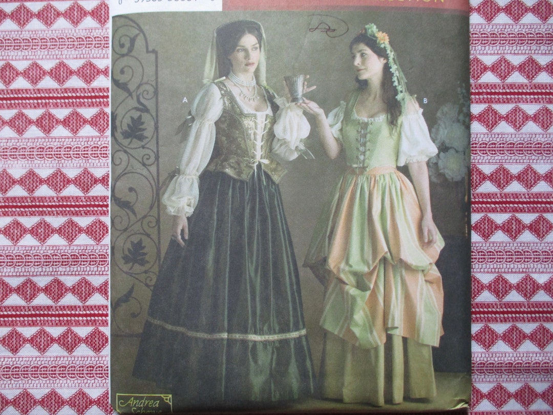 2000s Sewing Pattern Simplicity 3809 Renaissance Costume Collection ...