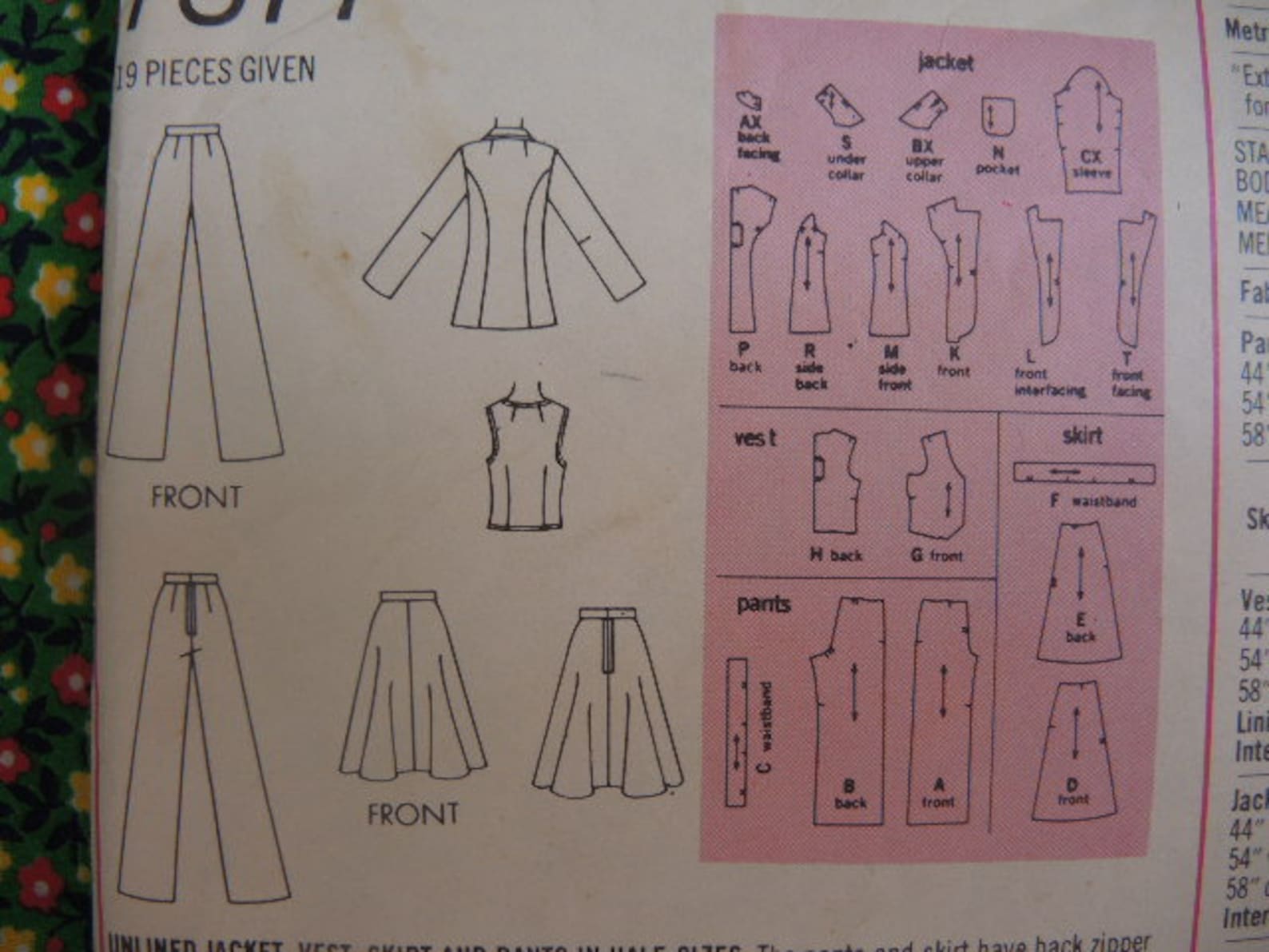 Vintage 1970s Simplicity Sewing Pattern 7377 Misses Unlined - Etsy