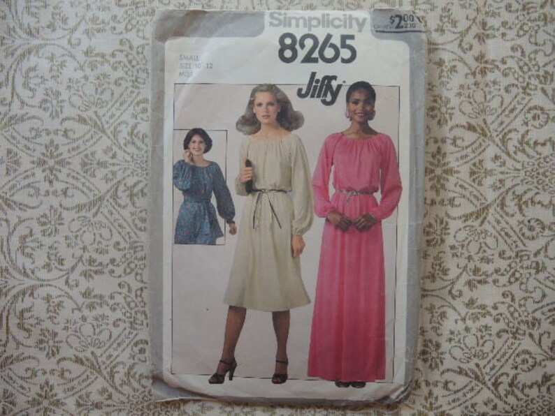 Vintage 1970s Simplicity Sewing Pattern 8265 Misses Jiffy - Etsy