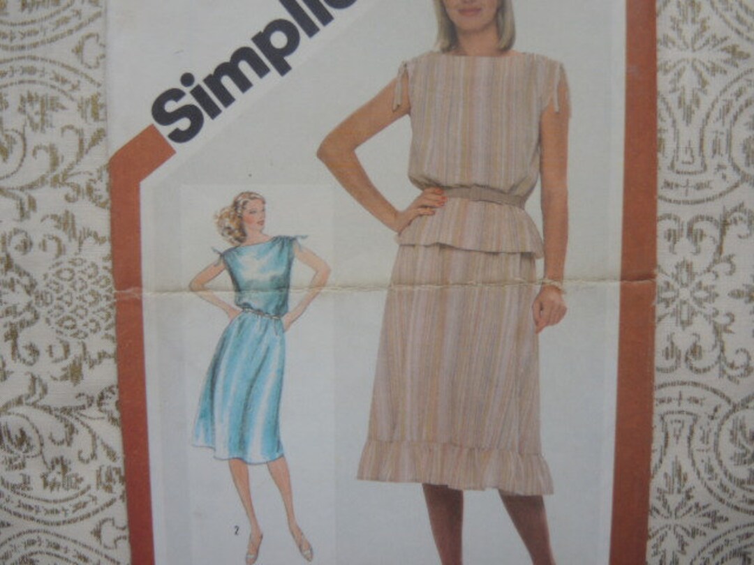 Vintage 1970s Simplicity Sewing Pattern 9960 Misses Disco Era Pullover ...