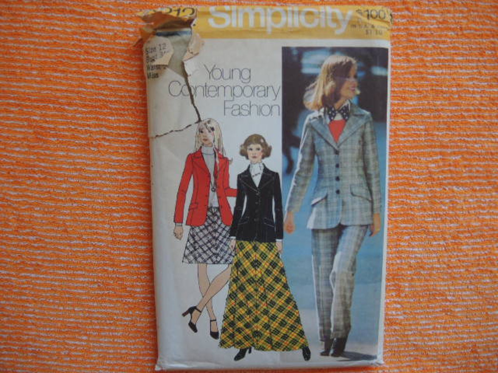 Vintage 1970s Simplicity Sewing Pattern 5212 Misses Blazer | Etsy