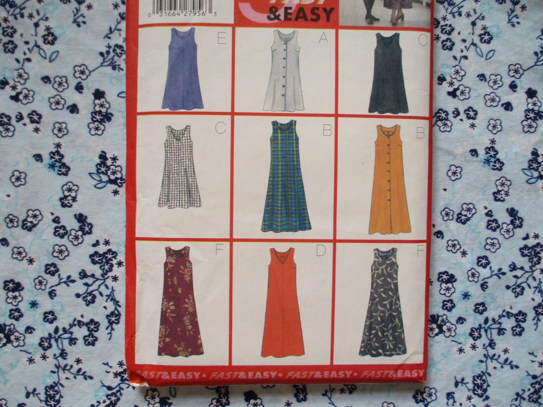 Vintage 1990s Butterick Sewing Pattern 5628 Misses Jumper Size 18-20-22 ...