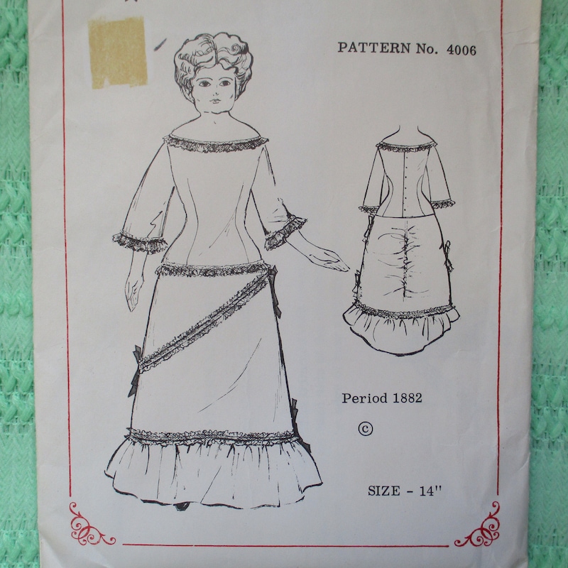 1880s Doll Dress Pattern - Etsy