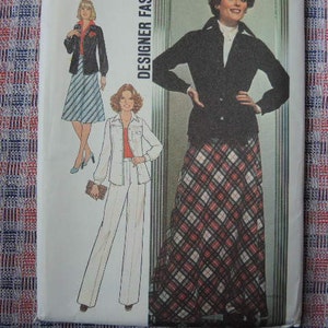 Vintage 1970s Simplicity Sewing Pattern 7753 Misses Bias Skirt in Two ...