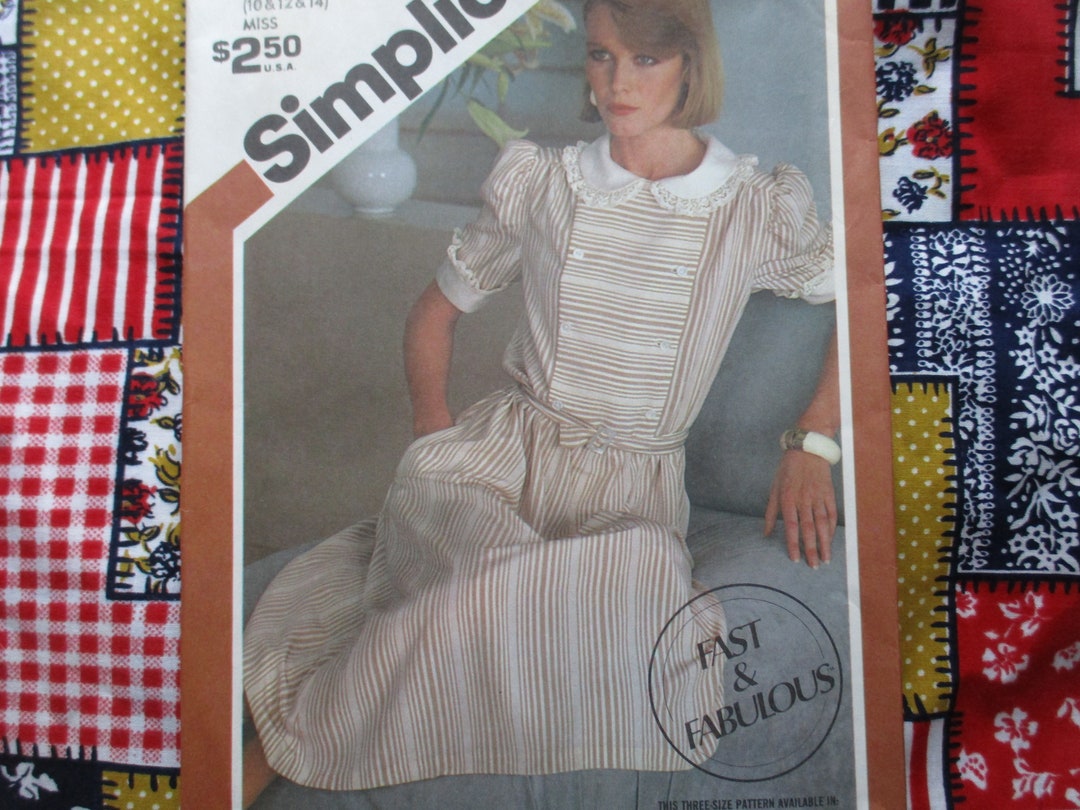Vintage 1980s Simplicity Sewing Pattern 6275 Misses Fast and Fabulous ...